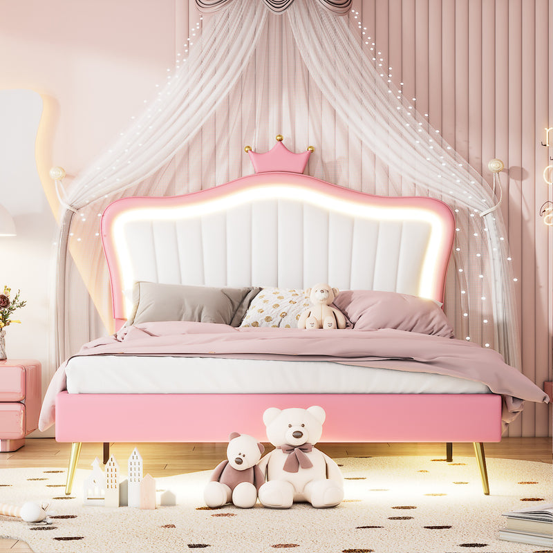 Pink queen headboard and frame store